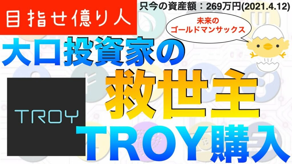 大口投資家の救世主！TROY(トロイ)購入【仮想通貨物語16話】 - ToraTora【トラトラ】